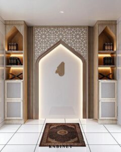 12 Contoh Desain Mihrab Masjid Minimalis Modern di Rumah
