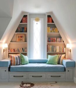 10 Desain Perpustakaan Mini di Rumah yang Bikin Cozy